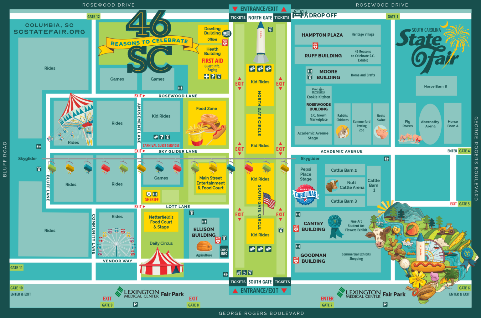 Fairgrounds Map | South Carolina State Fair
